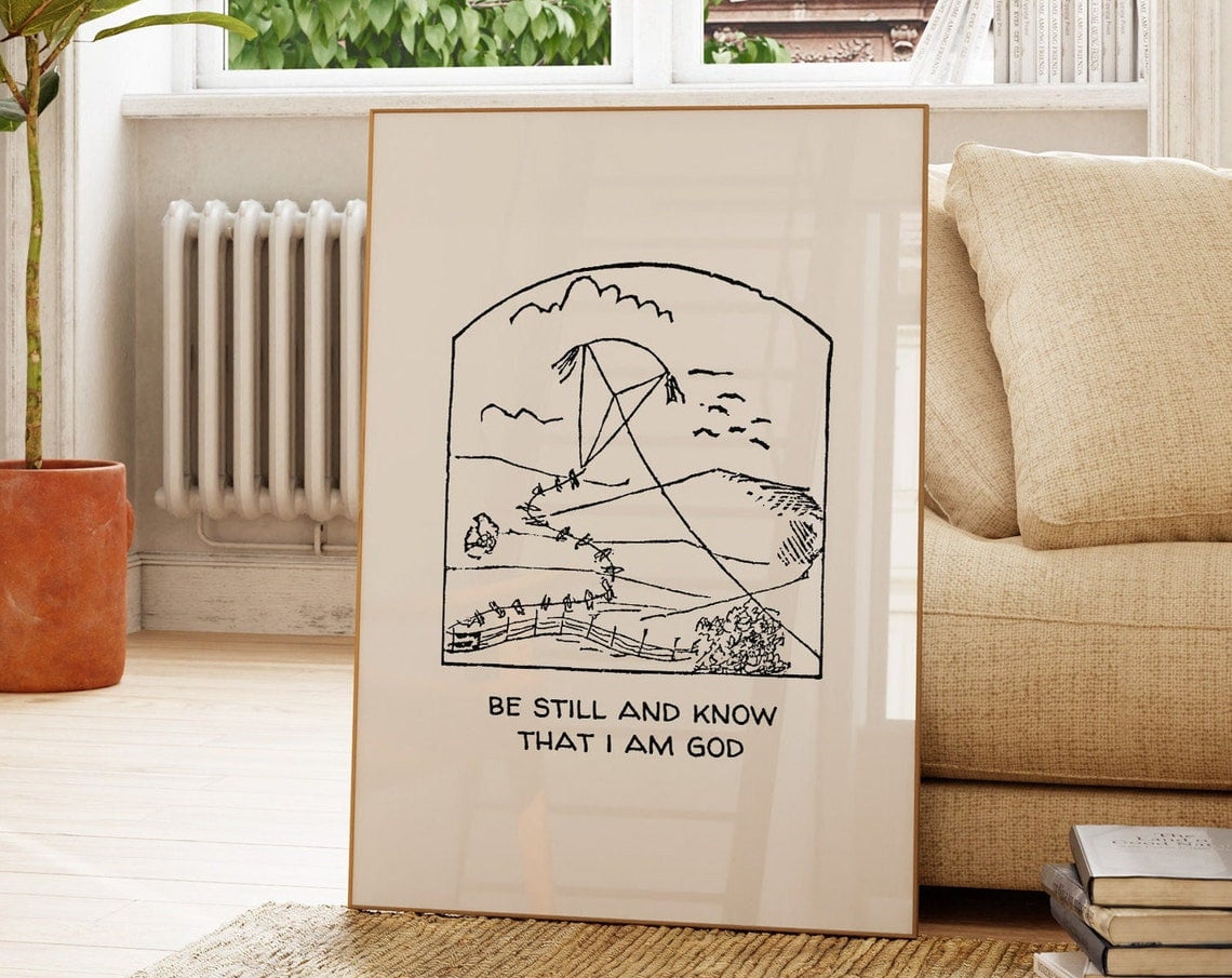 Be Still And Know Christian Wall Art Bible Verse Wall Decor Christian ...