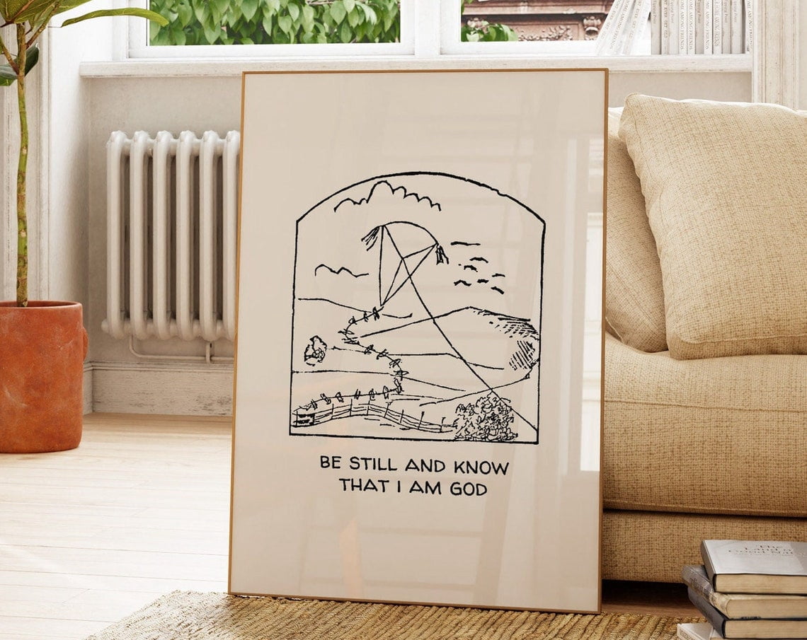 Be Still And Know Christian Wall Art Bible Verse Wall Decor Christian ...