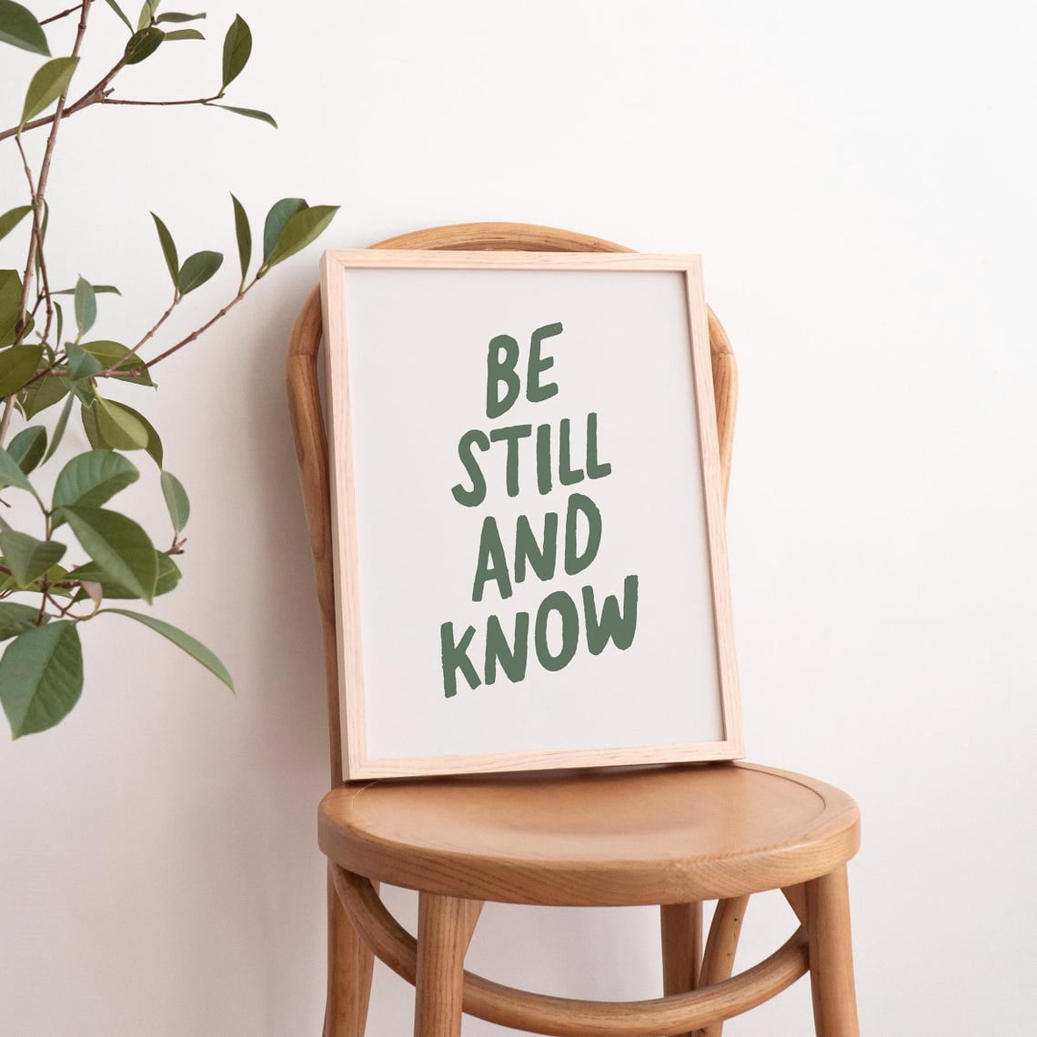 Be Still And Know, Christian Wall Art, Sage Green Wall Art, Bible Verse ...