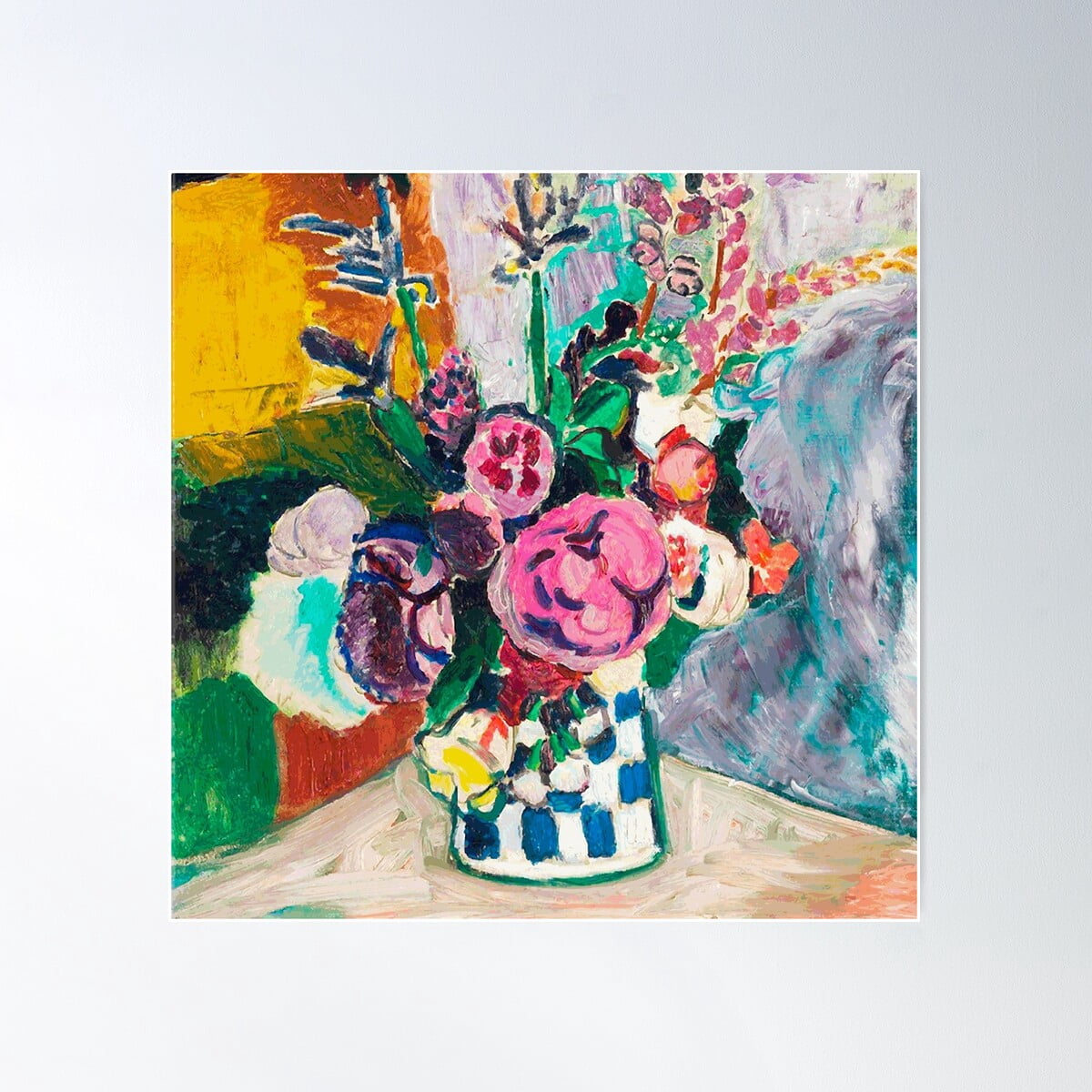 Still Life After Matisse Digital Vector Painting Poster Wall Art ...