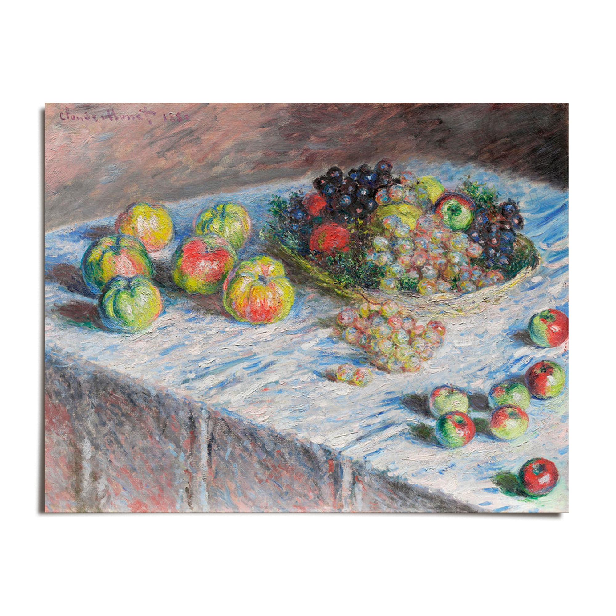 Still Life – Apples and Grapes c. 1879 - Claude Monet - 8.5x11 - Wall ...