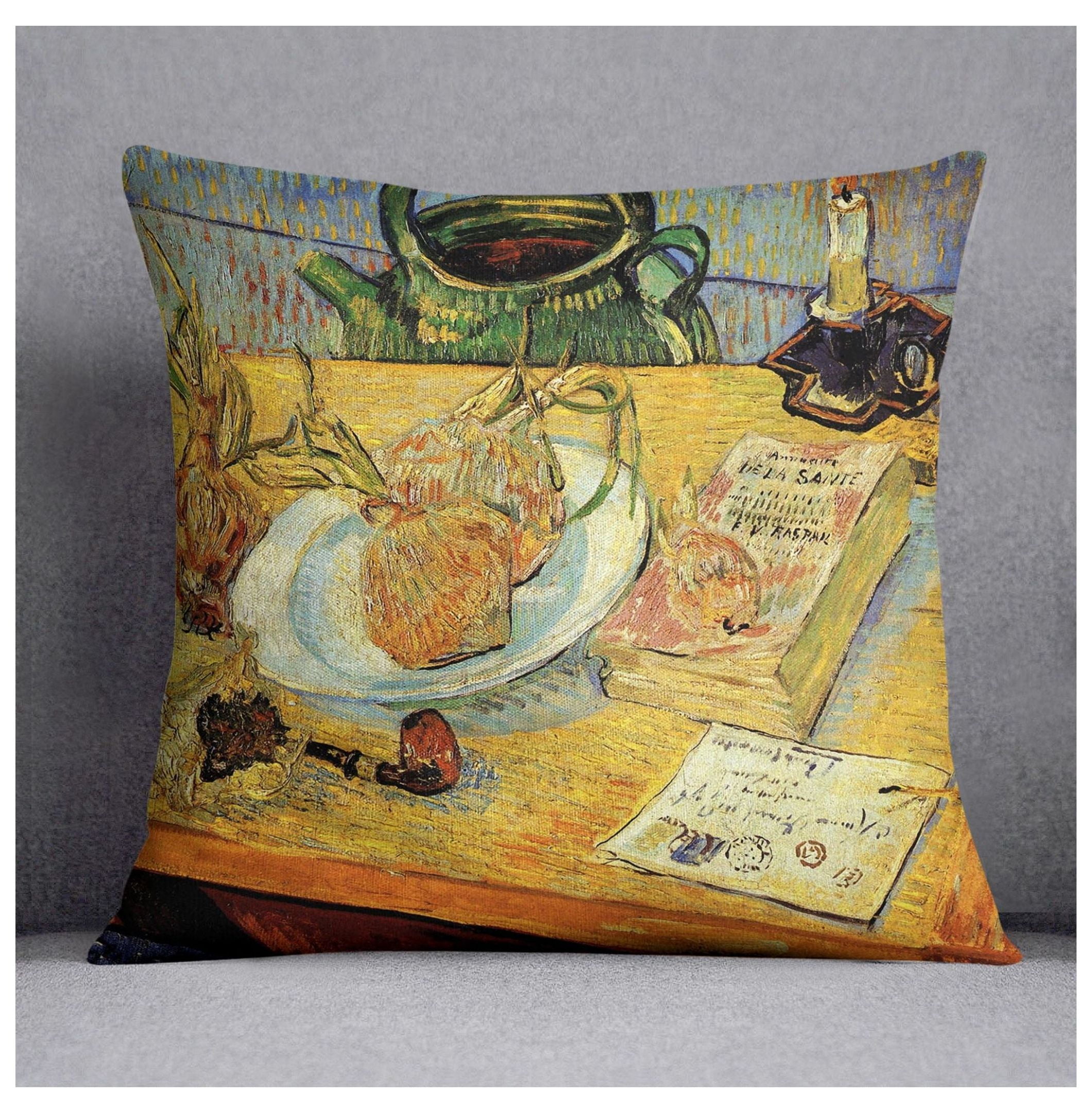 Still Life Drawing Board Pipe Onions and Sealing-Wax by Van Gogh ...