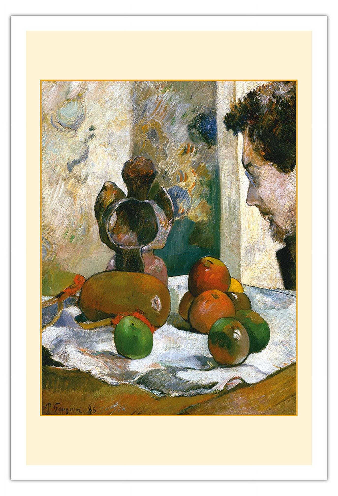 Still Life with Profile of French artist Charles Laval - From an ...