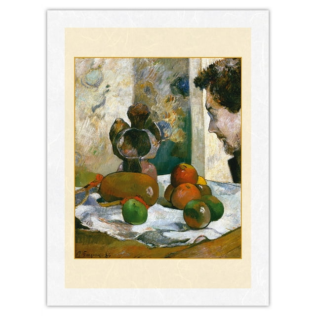 Still Life with Profile of French artist Charles Laval - From an ...