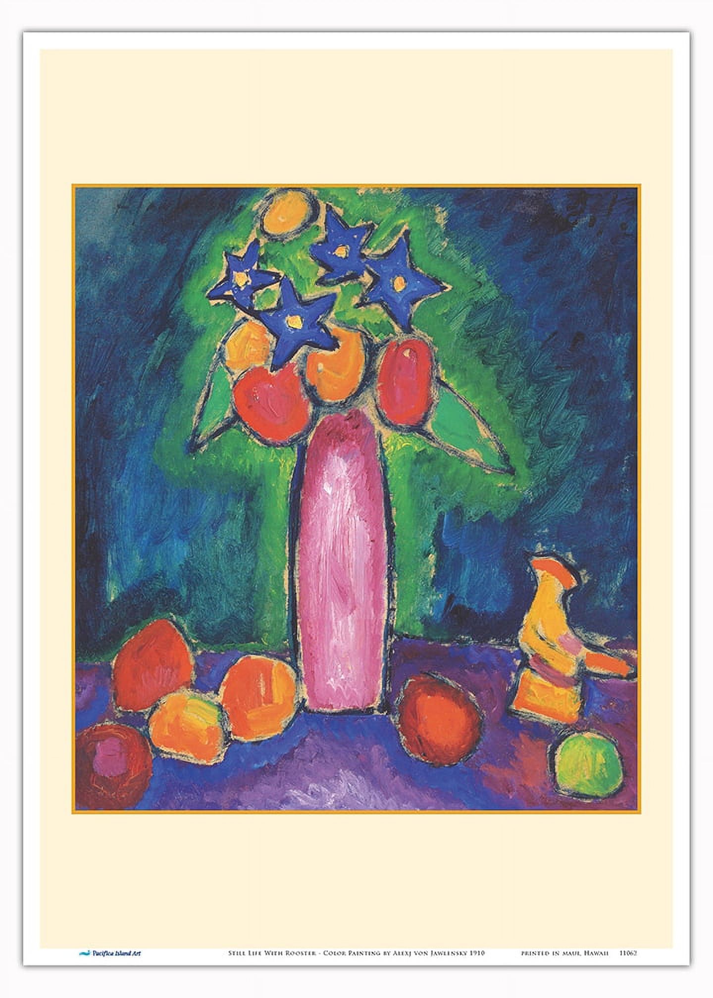 Still Life With Rooster (Stilleben Mit Gockel) - From an Original Color ...