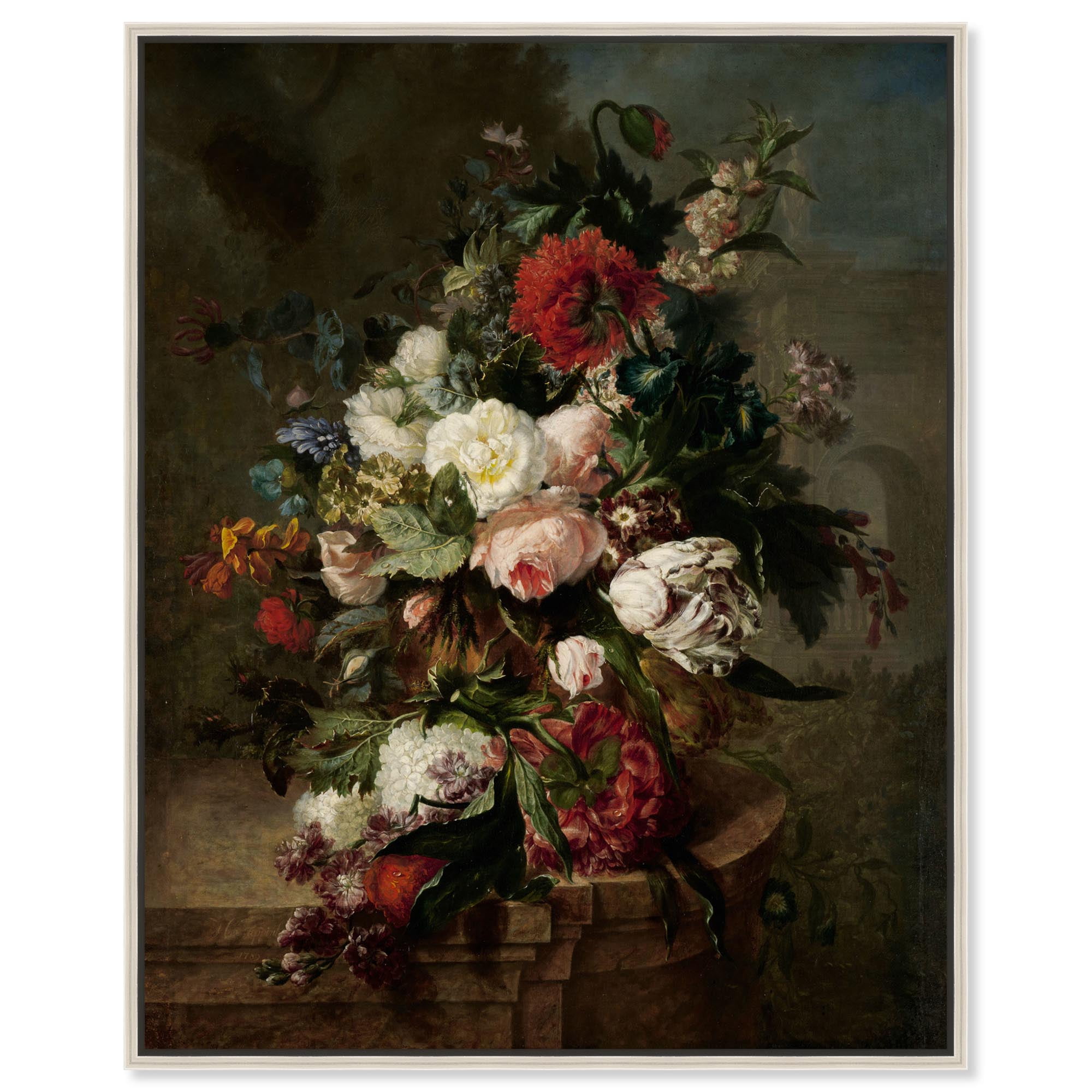 Still Life with Flowers 1789 Canvas Floral Classic Art by Art Remedy ...