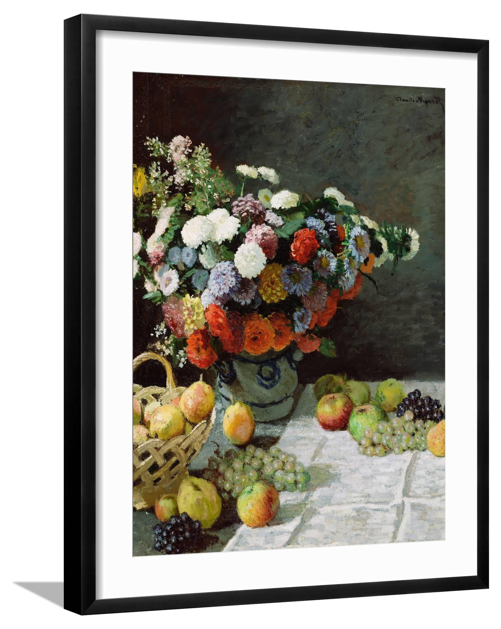 Art.com Still Life with Flowers and Fruit, 1869 Giclee Print by Claude ...