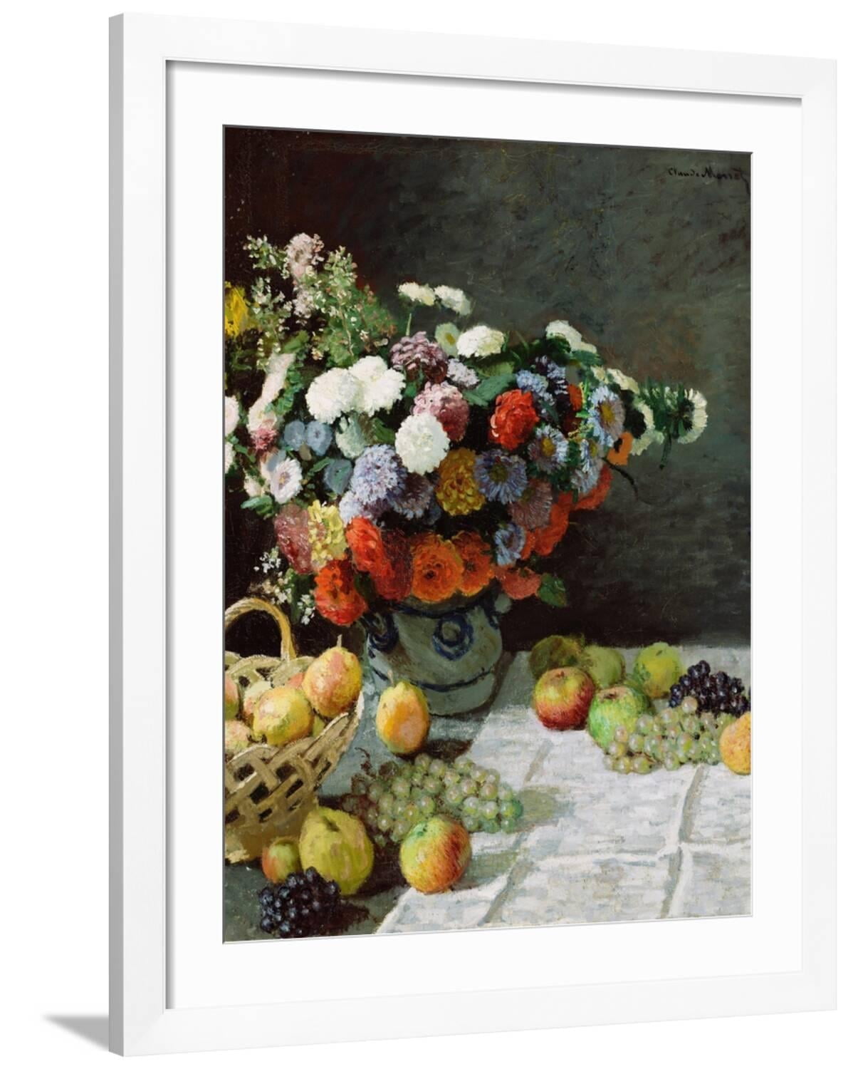 Art.com Still Life with Flowers and Fruit, 1869 Giclee Print by Claude ...