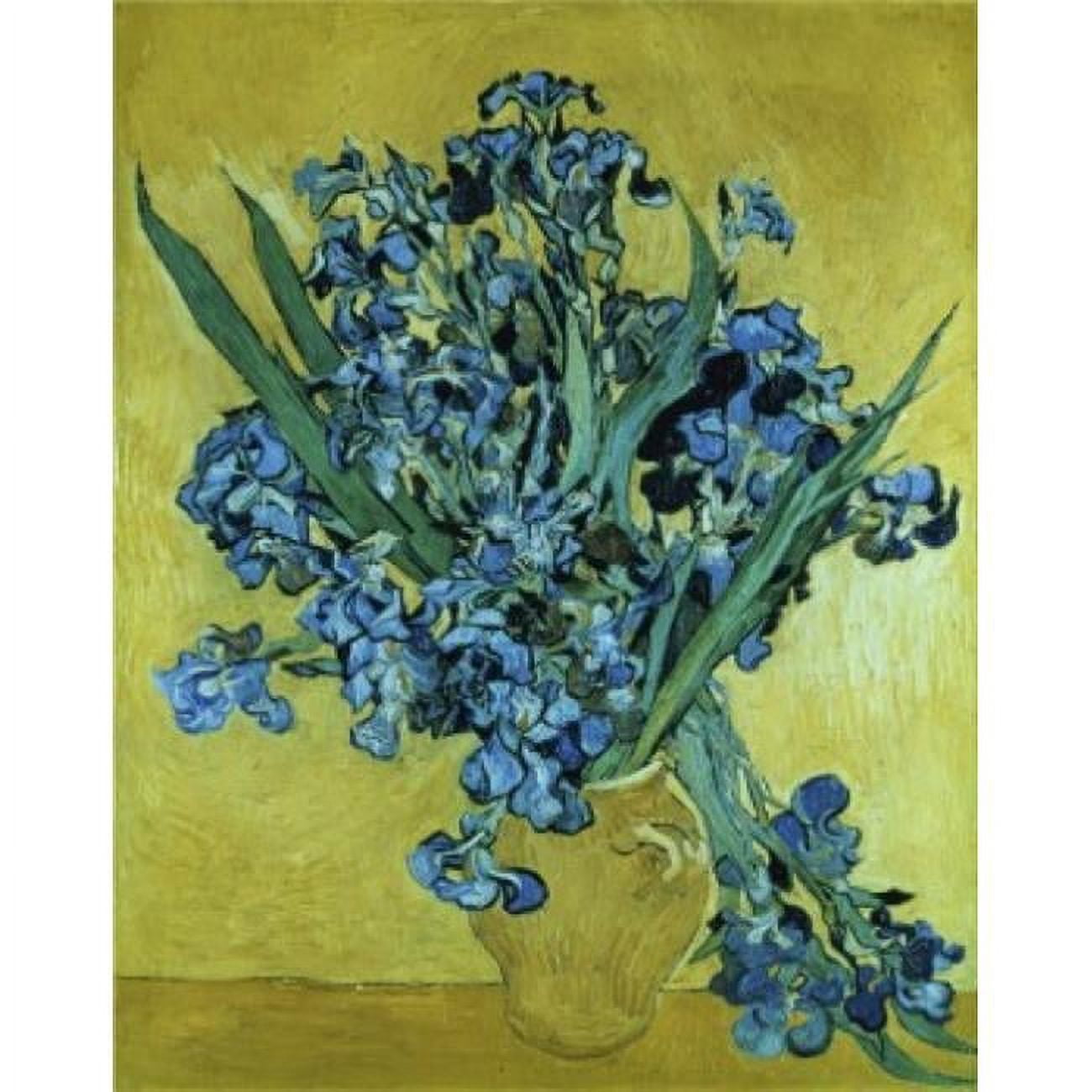 Still Life with Irises Against a Yellow Background 1890 Vincent Van ...