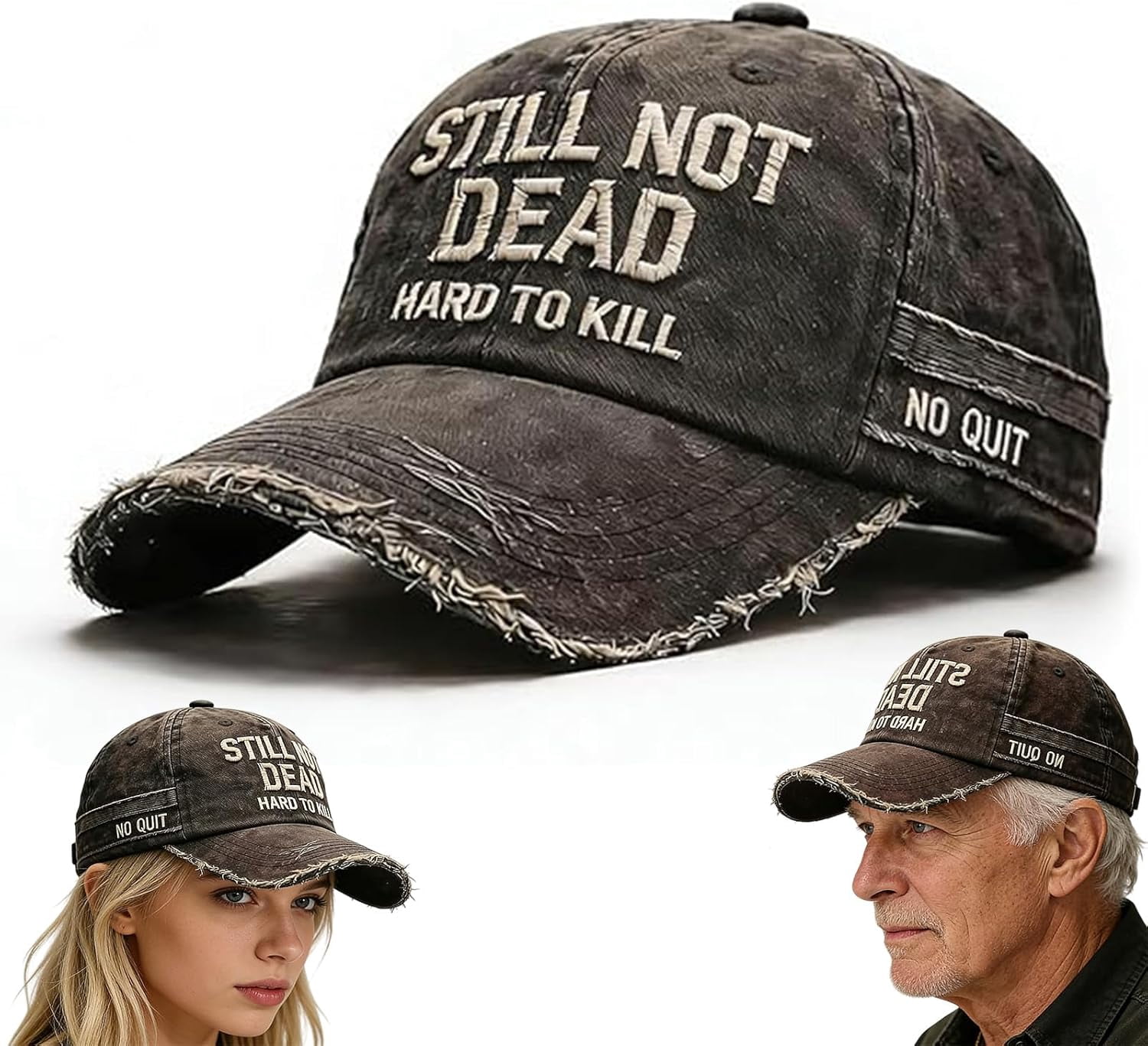 Still Not Dead Cap, Still Not Dead Hard to Kill Hat, Funny Saying ...