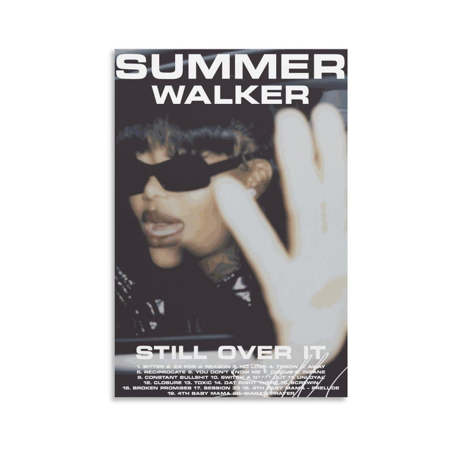 Still Over It by Summer Walker Album Cover Canvas Poster Print Music ...