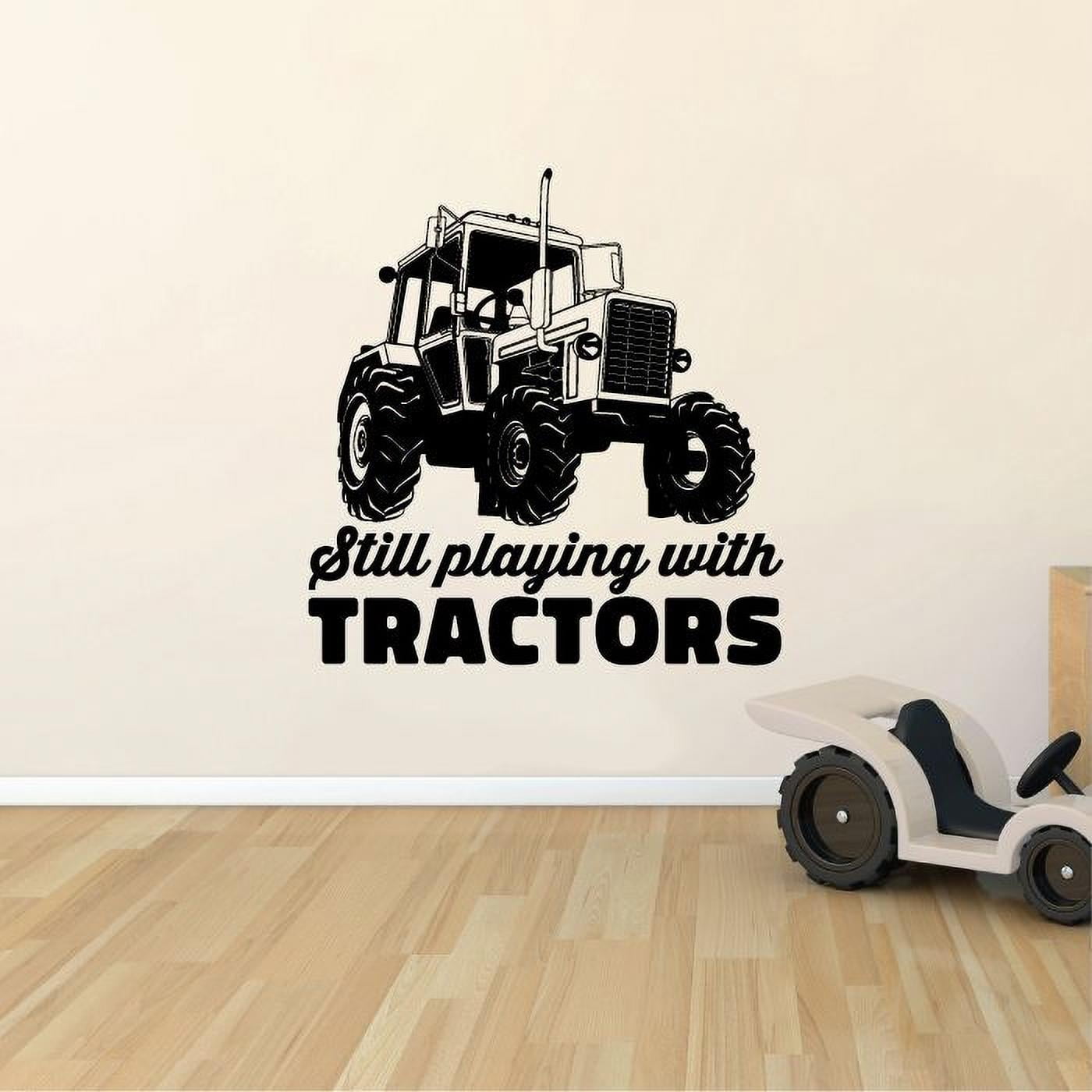 Still Playing With Tractors Vinyl Wall Sticker Wall Art Wall Decal ...
