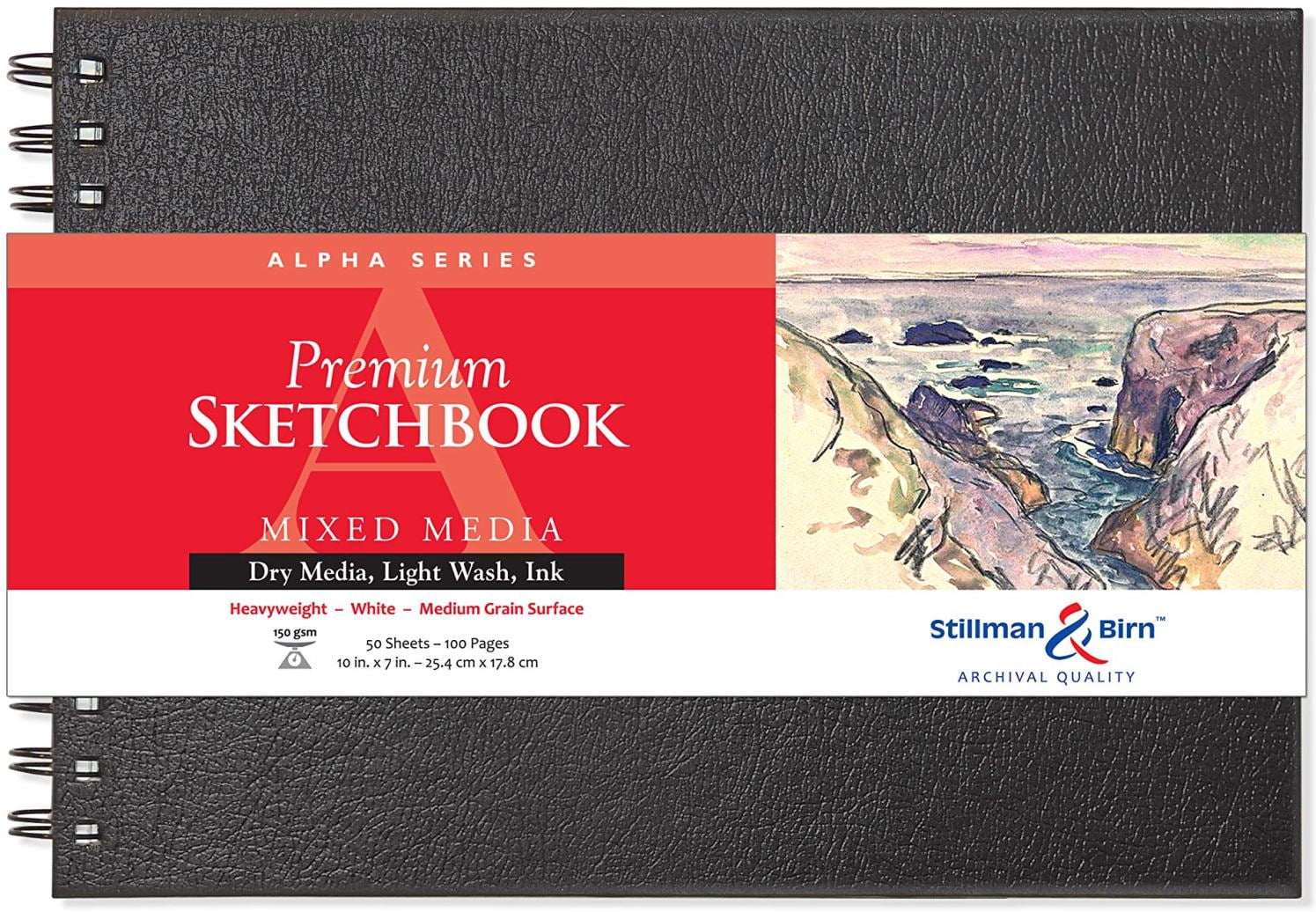 Stillman & Birn 200107 Alpha Series Wirebound Sketchbook, Landscape, 10 ...