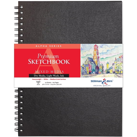 Stillman & Birn 200912 Alpha Series Wirebound Sketchbook, Portrait, 9 ...