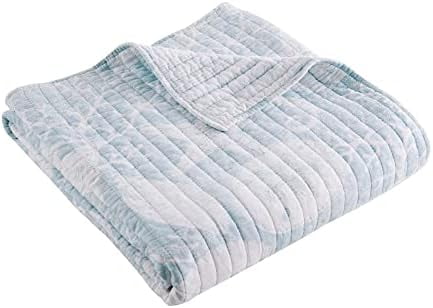 Stillwater - Throw - Coastal - Blue and White - Reversible - Quilted ...