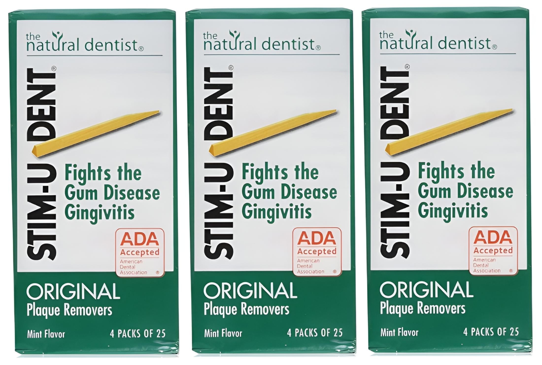 The Natural Dentist Stim-U-Dent Plaque Removers 300 Mint Picks ...