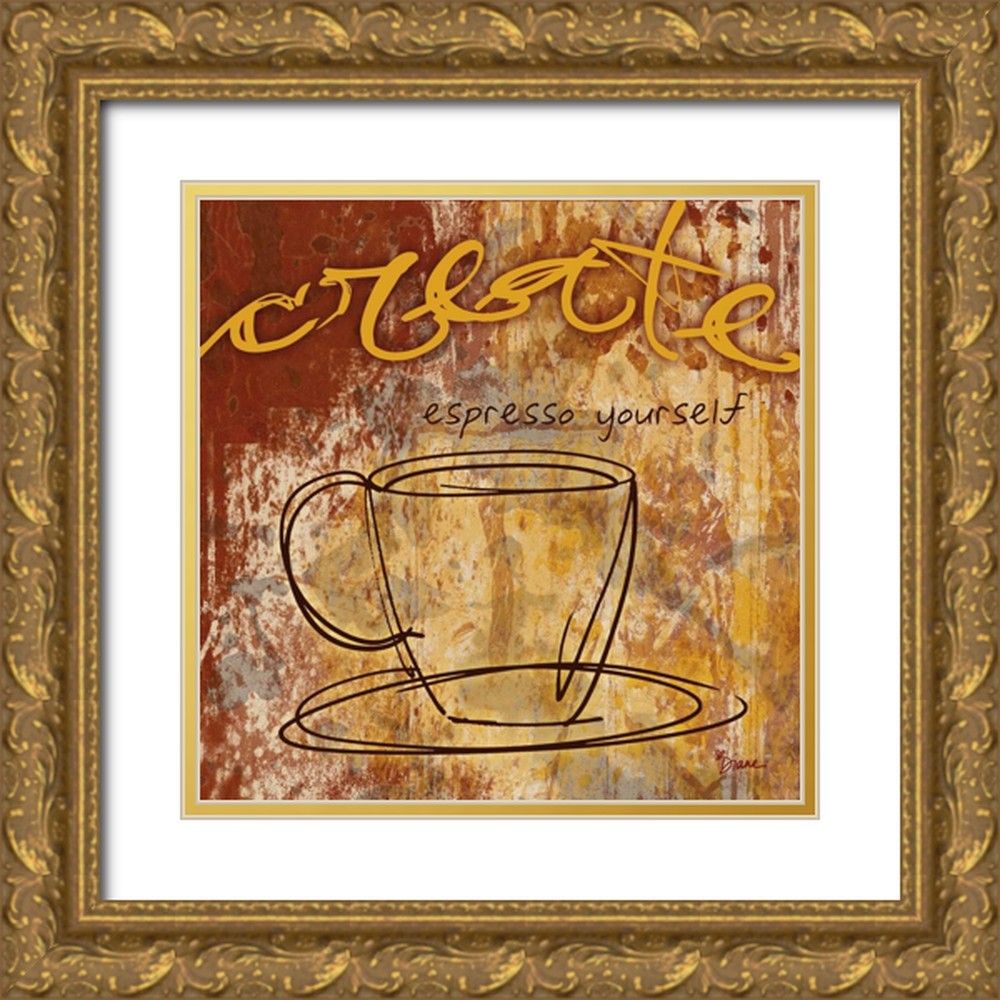 Stimson, Diane 20x20 Gold Ornate Wood Framed with Double Matting Museum ...