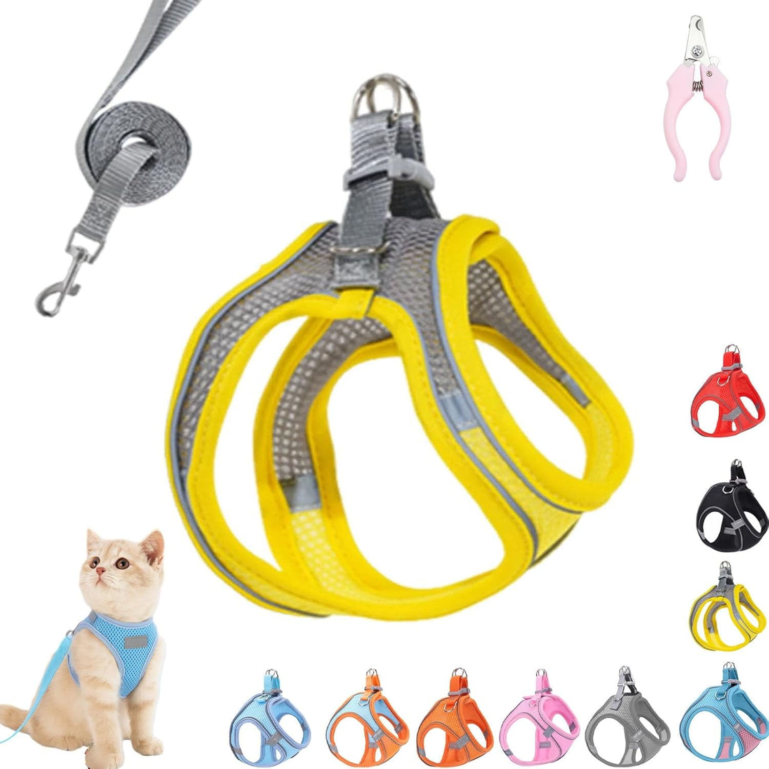 Stimulicat Cat Harness, Escape Proof No Choke No Pull Stimuli Cat ...