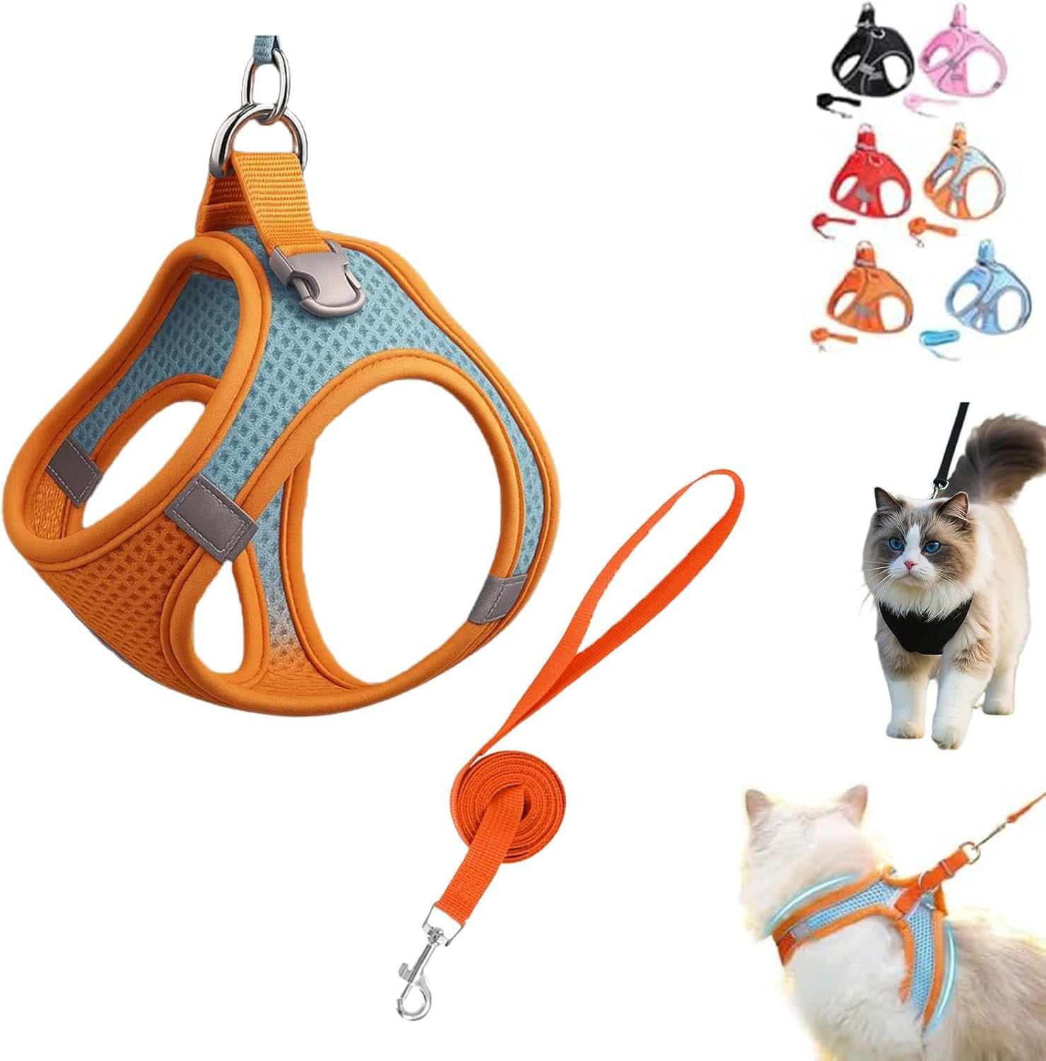 Stimulicat Cat Harness, Stimuli Cat Harness for Outdoor, Side-Through ...