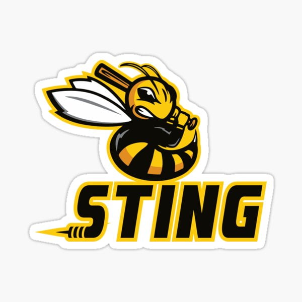 Sting Baseball Logo Sticker Baseball Sticker, Football Sticker ...
