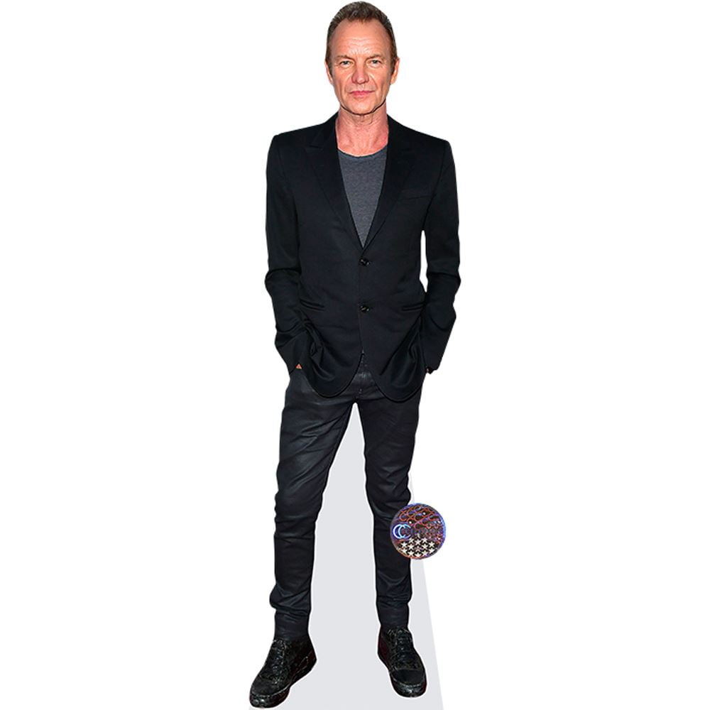 Sting (Black Jacket) Mini Cardboard Cutout Standee - Walmart.com