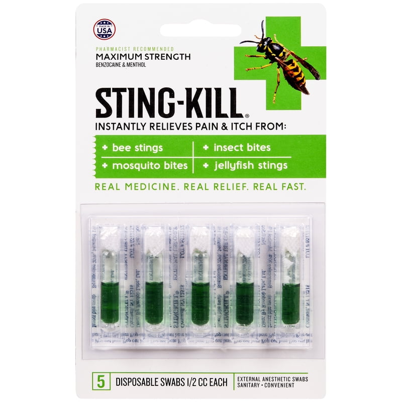 Sting-Kill External Anesthetic Disposable Swabs, 5ct 030103050008A204 ...