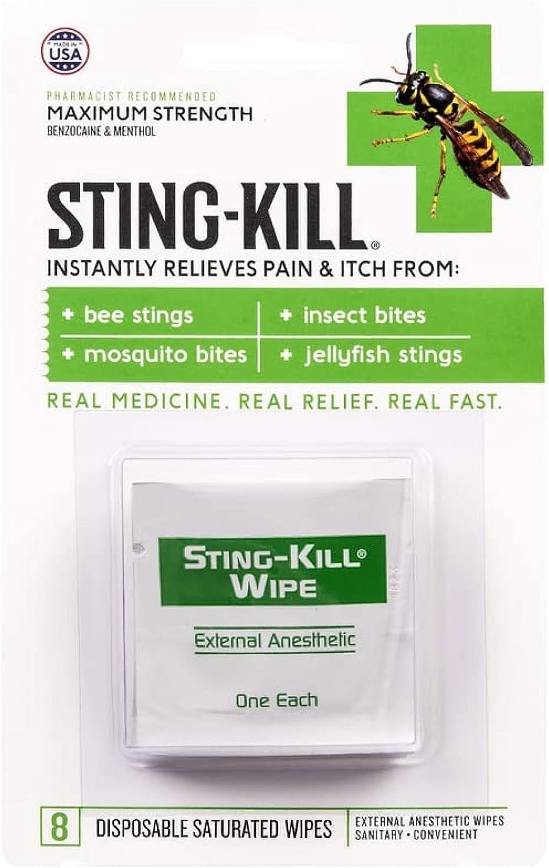 Sting Kill Maximum Strength, 8CT, 2 Pack - Walmart.com