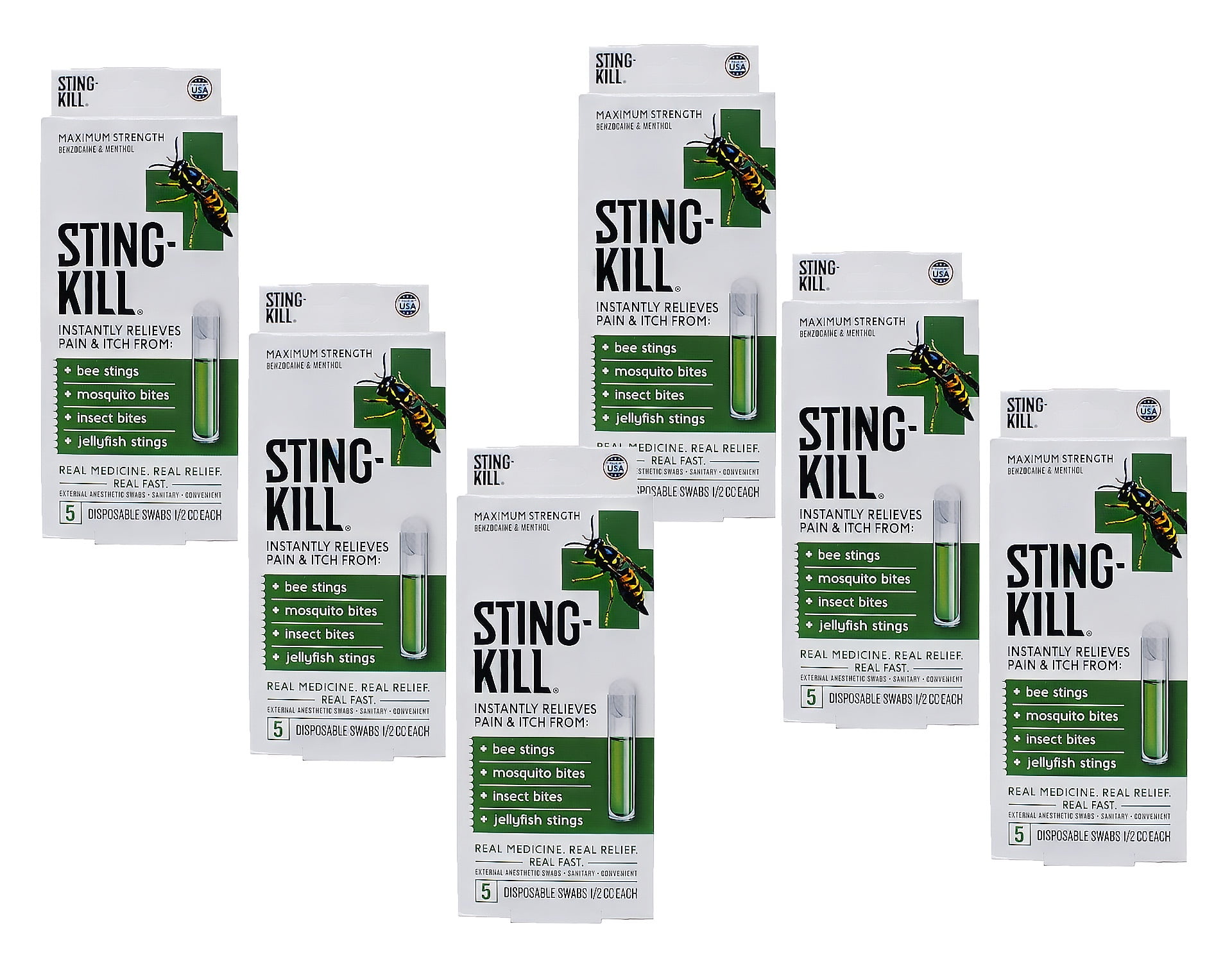 Sting Kill Maximum Strength, Benzocaine and Menthol, For Bee Stings ...