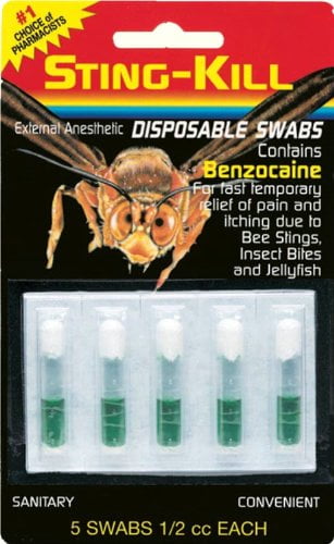 Sting-kill Anesthetic Disposable Swabs - 5 Count - Walmart.com