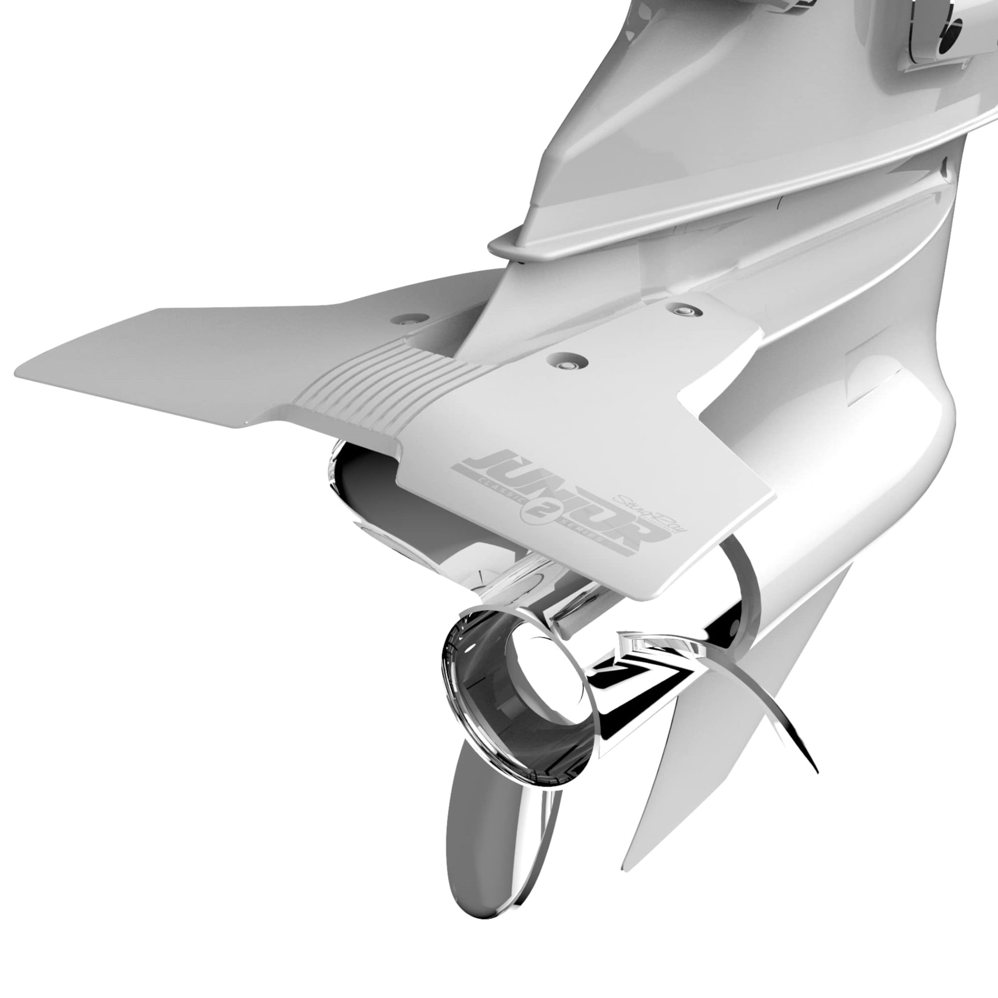 STINGRAY HYDROFOILS - Classic Junior 2 Hydrofoils for 9.9-40 hp (White ...