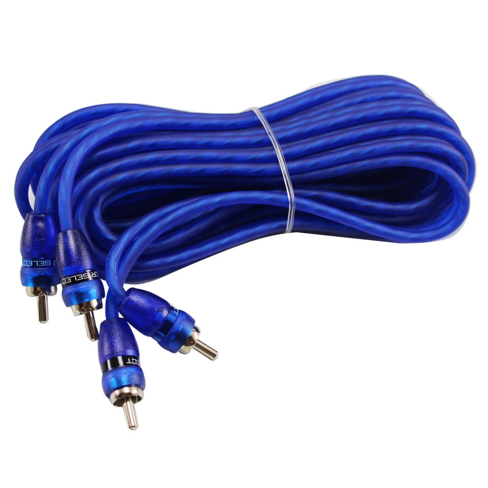 Stinger 12Ft Blue Comp Series Twisted Rca - Walmart Business Supplies