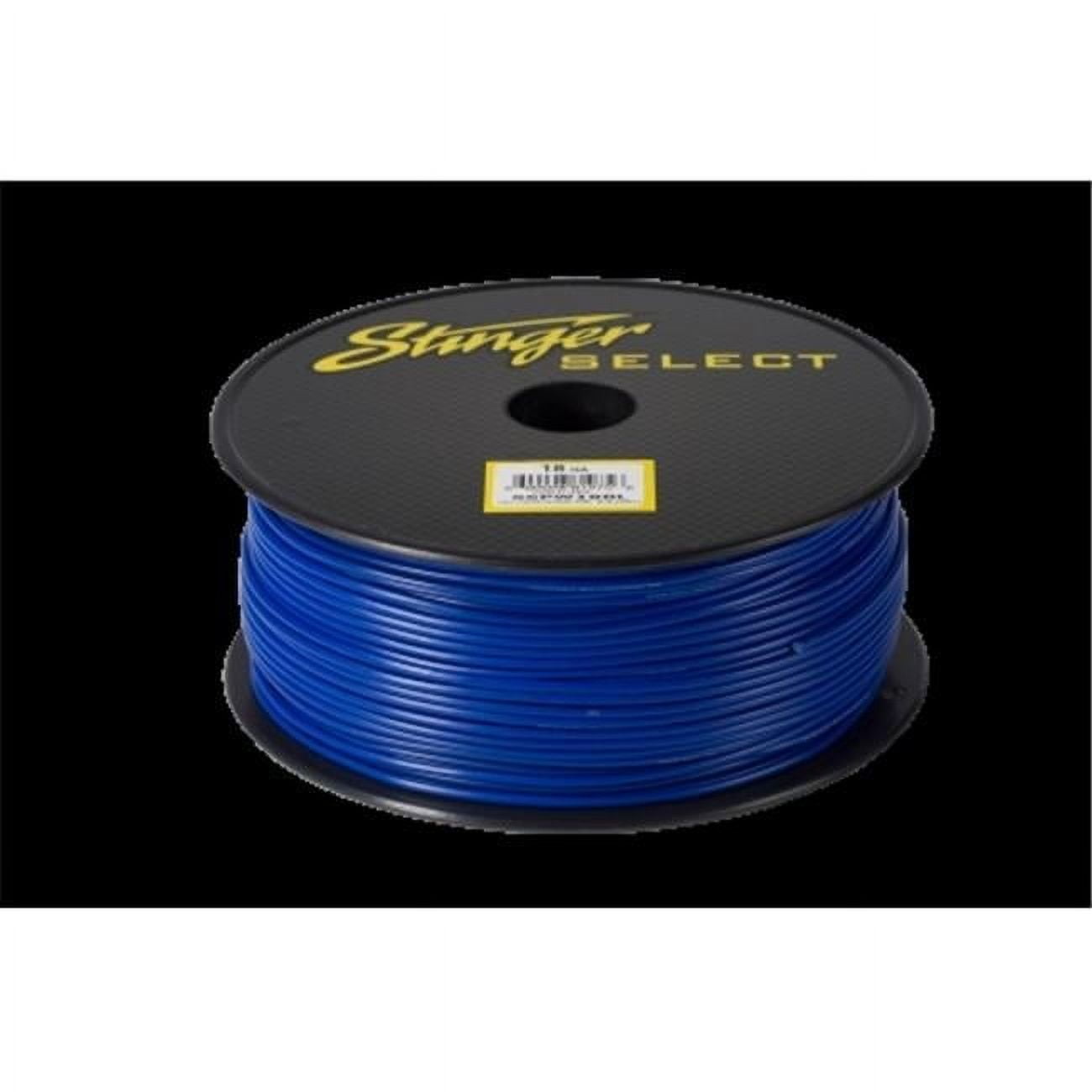 Stinger 18 Gauge Blue 500 Ft Spool OFC Copper Primary Wire Cable Audio ...