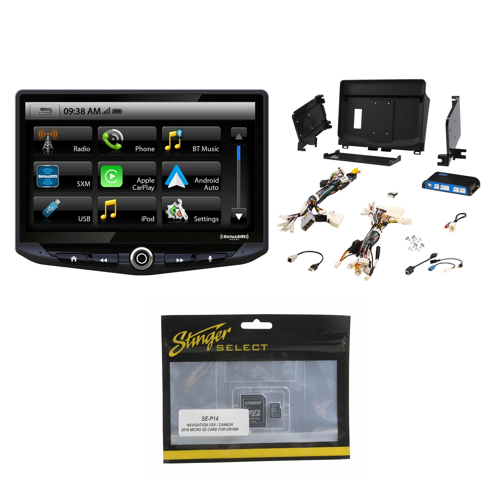 Stinger Heigh10 10" In-dash Infotainment System compatible with Apple ...