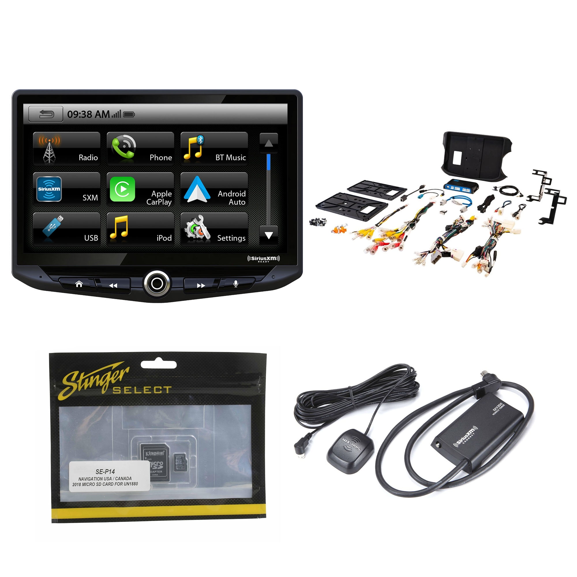 Stinger Heigh10 10" In-dash Infotainment System compatible with Apple ...