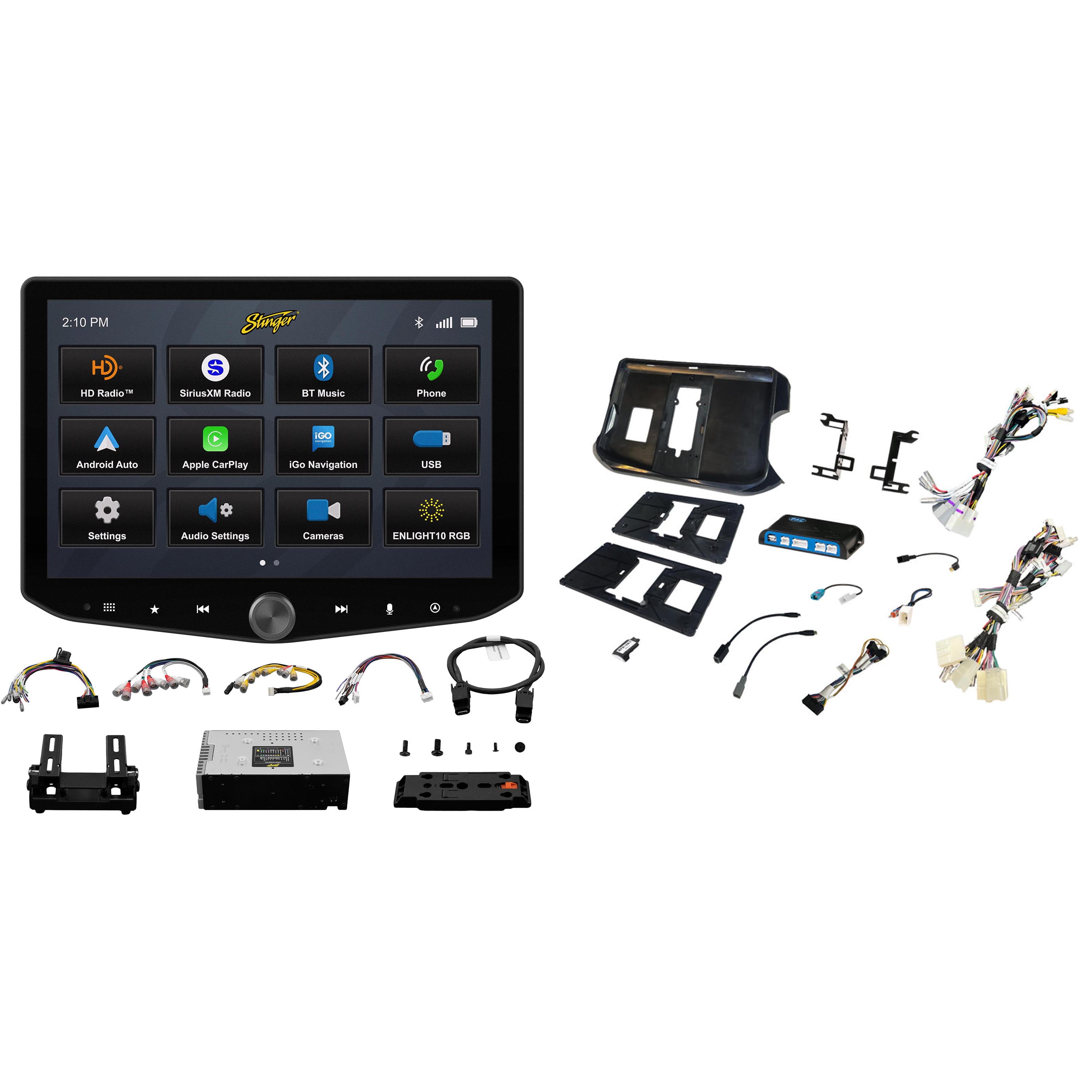 Stinger Ix210 Horizon10 10.1-Inch Floating Multimedia Infotainment ...