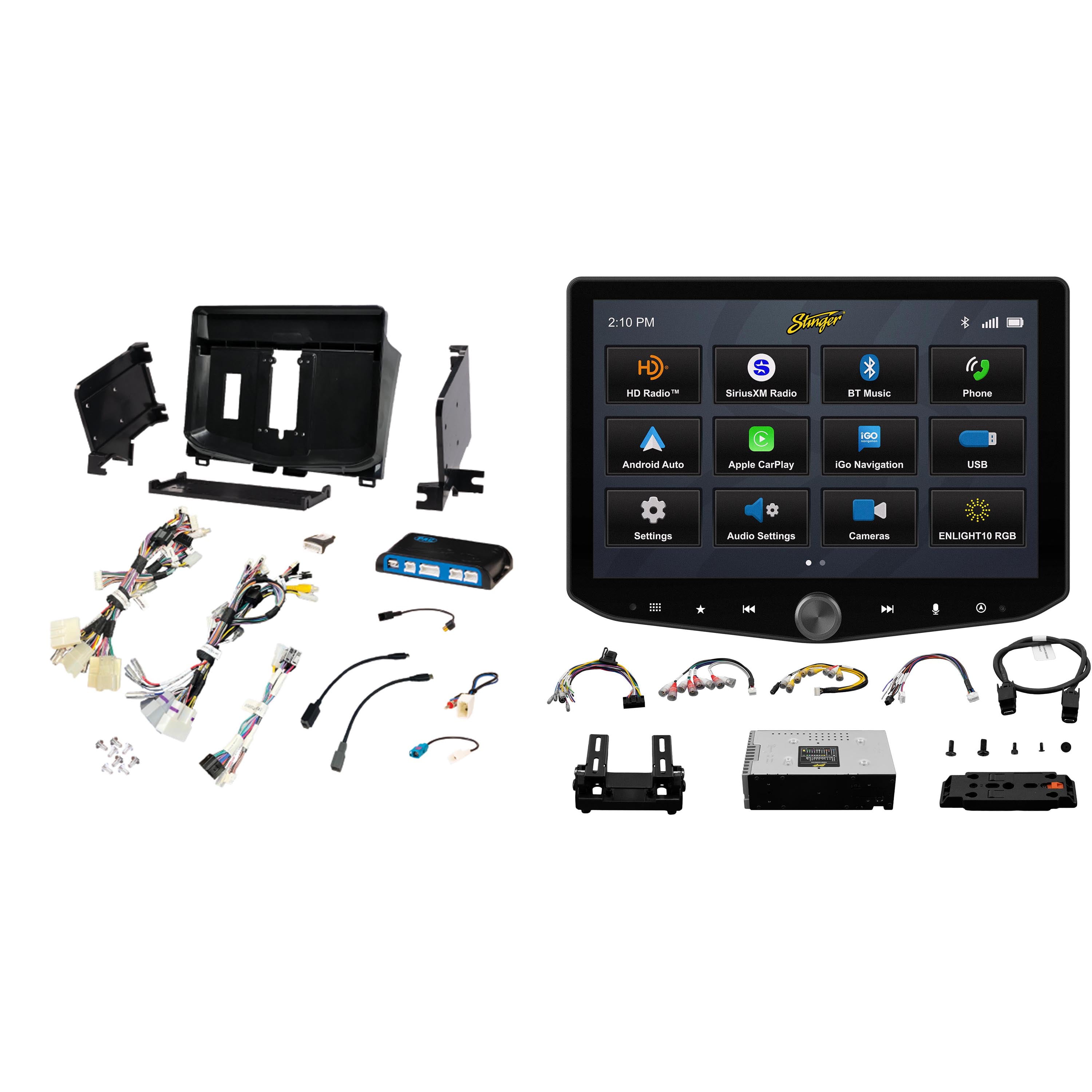 Stinger Ix210 Horizon10 10.1-Inch Floating Multimedia Infotainment ...
