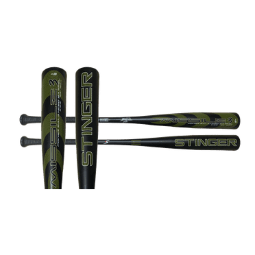 Stinger Nuke 2 BBCOR Aluminum Baseball Bat Drop -3, Black, 32/29 ...