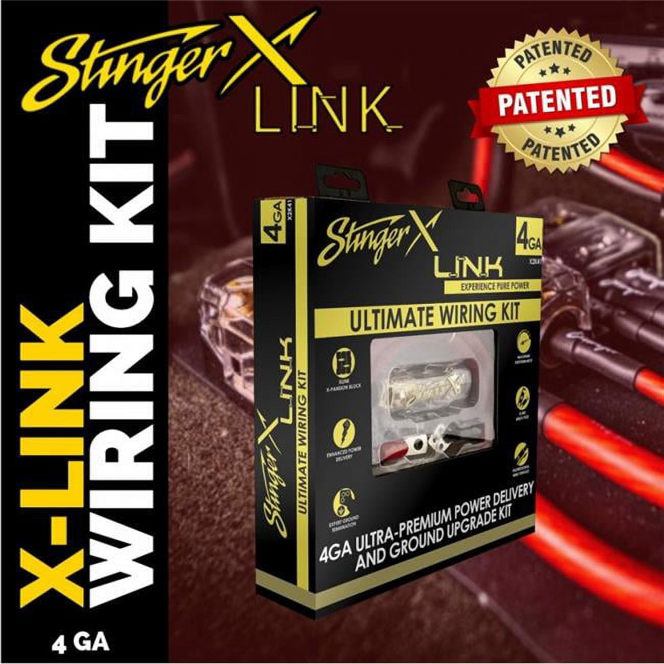 Stinger SGRX2K41 4 Gauge X-Series Wiring Kit - Walmart.com