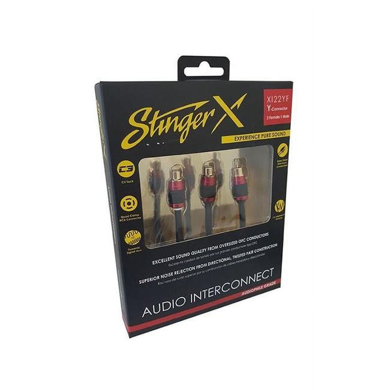 Stinger SGRXI22YF X-Series Upgrade 2 Female 1 Male RCA Connector Kit - Walmart.com