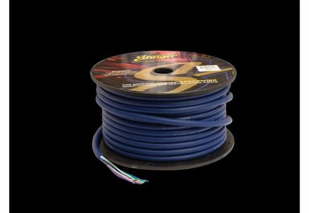 Stinger SGW951 Premium 18 Ga Blue Car Speaker Interconnect Wire 100 ...