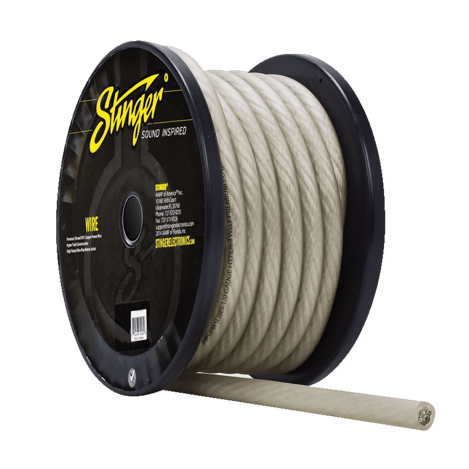 Stinger SHW10C - 1/0GA POWER WIRE: CLEAR - 50 ft. - Walmart.com