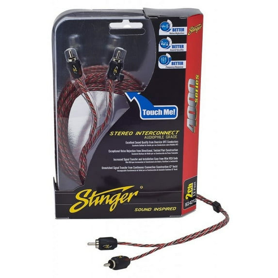 Stinger SI4220 - 2-CHANNEL DIRECTIONAL TWISTED PAIR INTERCONNECT 20FT/6.1M - Walmart.com