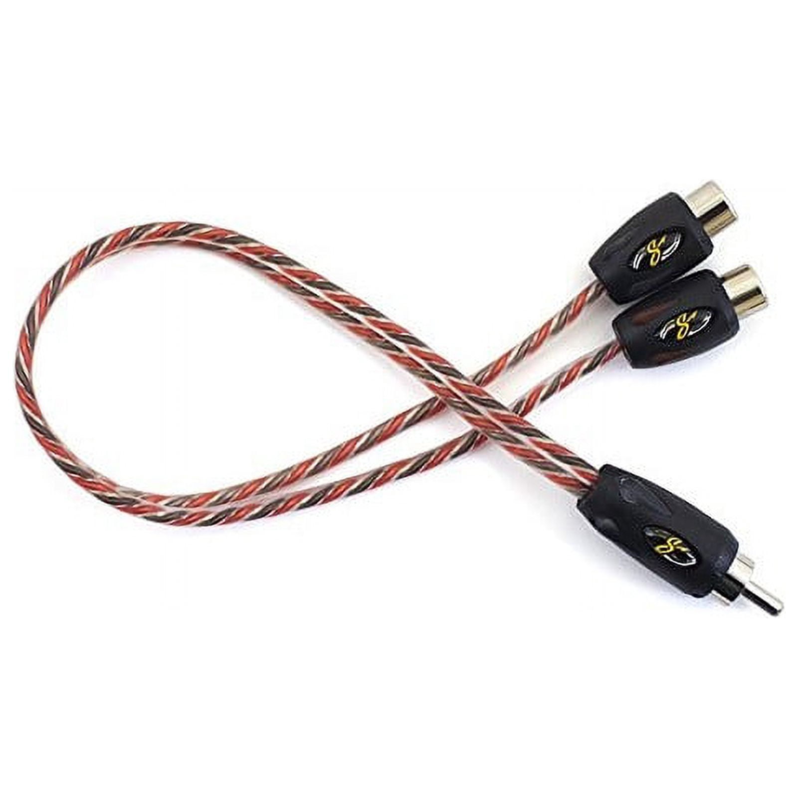 Stinger SI42YF 2-Channel RCA Y-Adapter Cable (2 Female to 1 Male ...