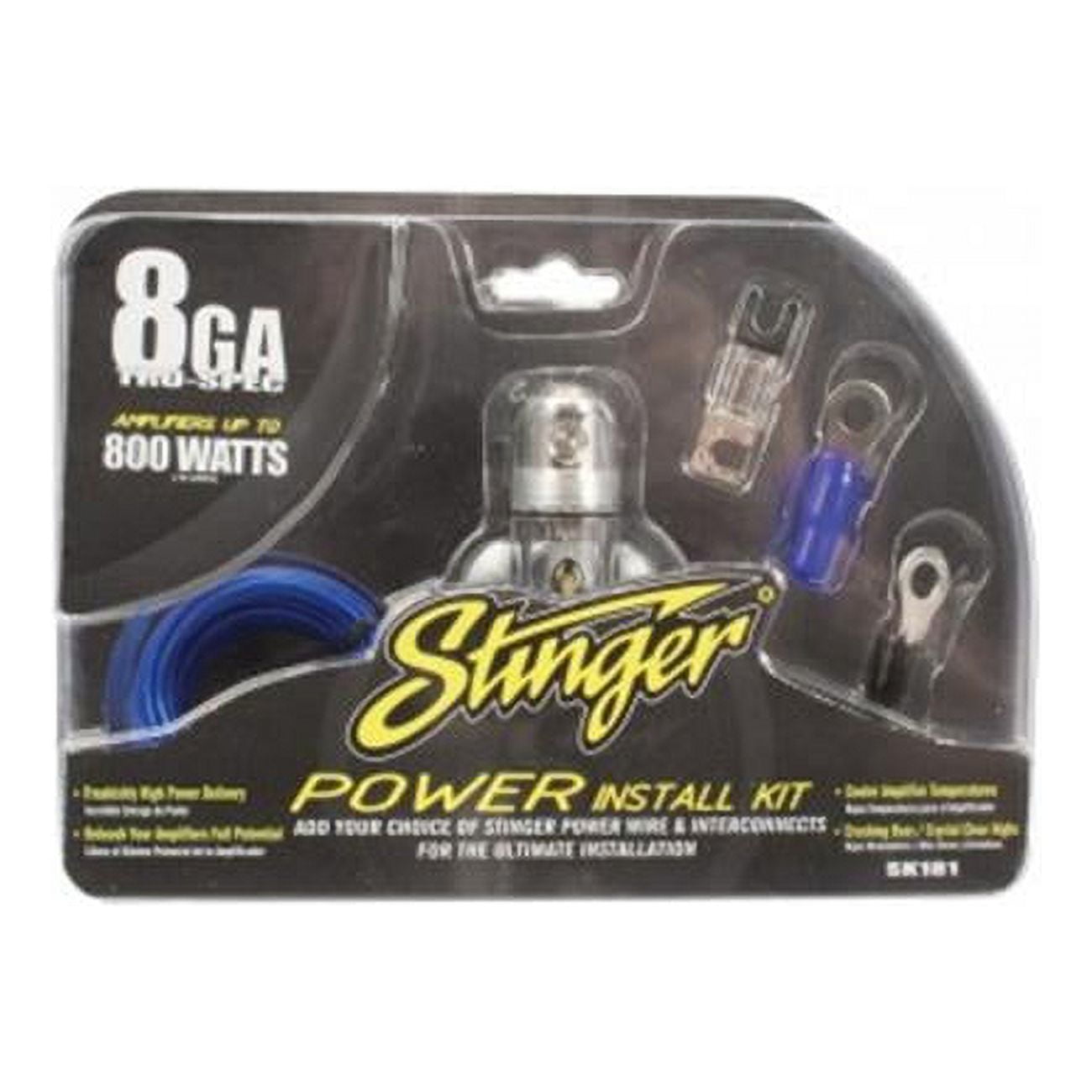Stinger SK181 800W 8 Awg Power Install Kit - Walmart.com