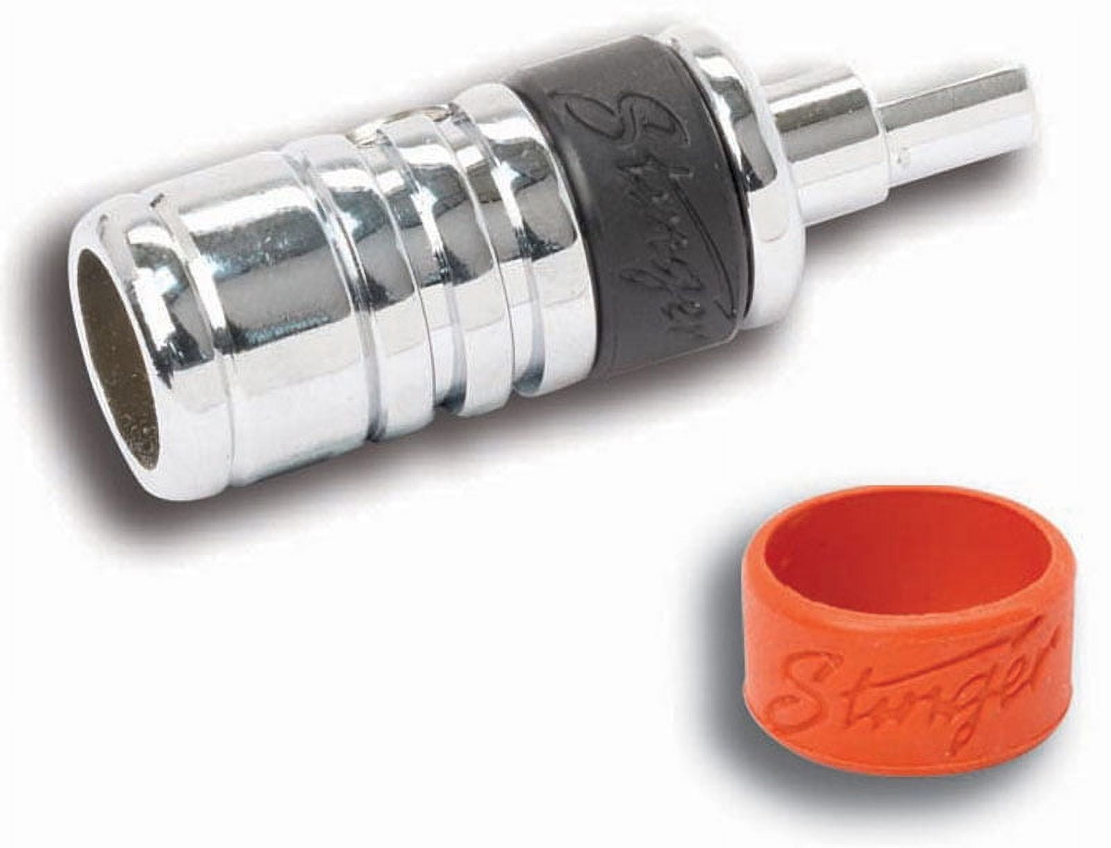 Stinger SPT522 Chrome 4 Ga Input To 8 Ga Pin Wire Reducer W/ Red ...