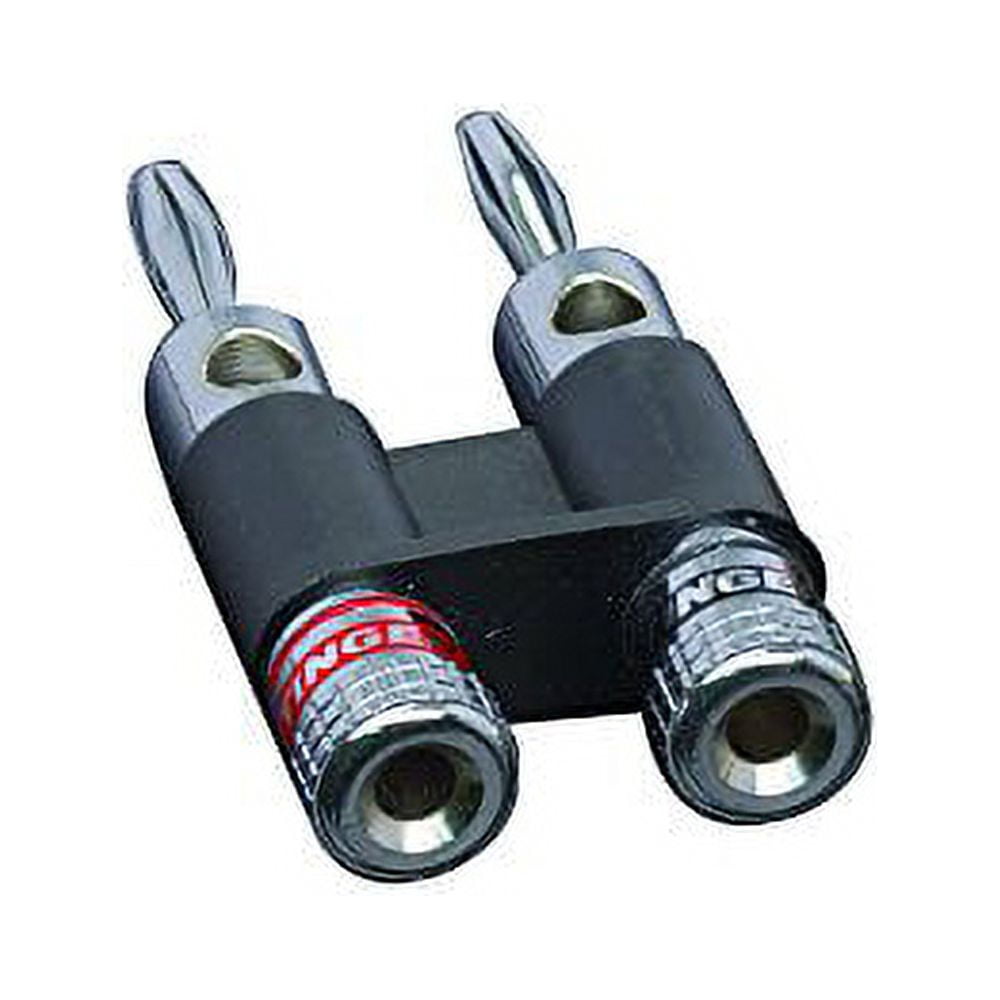 Stinger SPT5502 Chrome Dual 8Ga Input Banana Plug W/ Black Coupler (1 ...