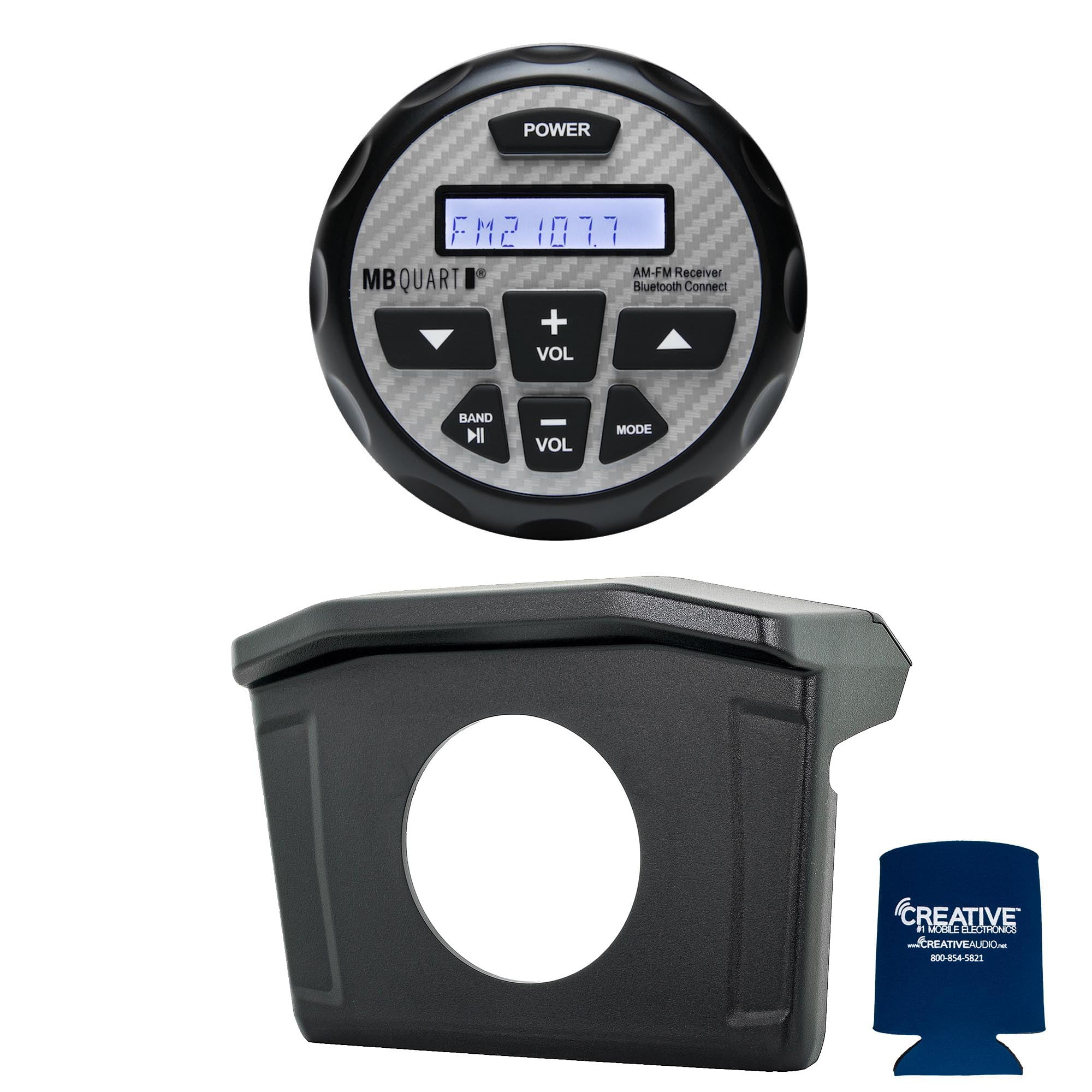 Stinger SPXRNGDASH 13-18 Polaris Ranger Radio Mounting Kit and MB Quart ...