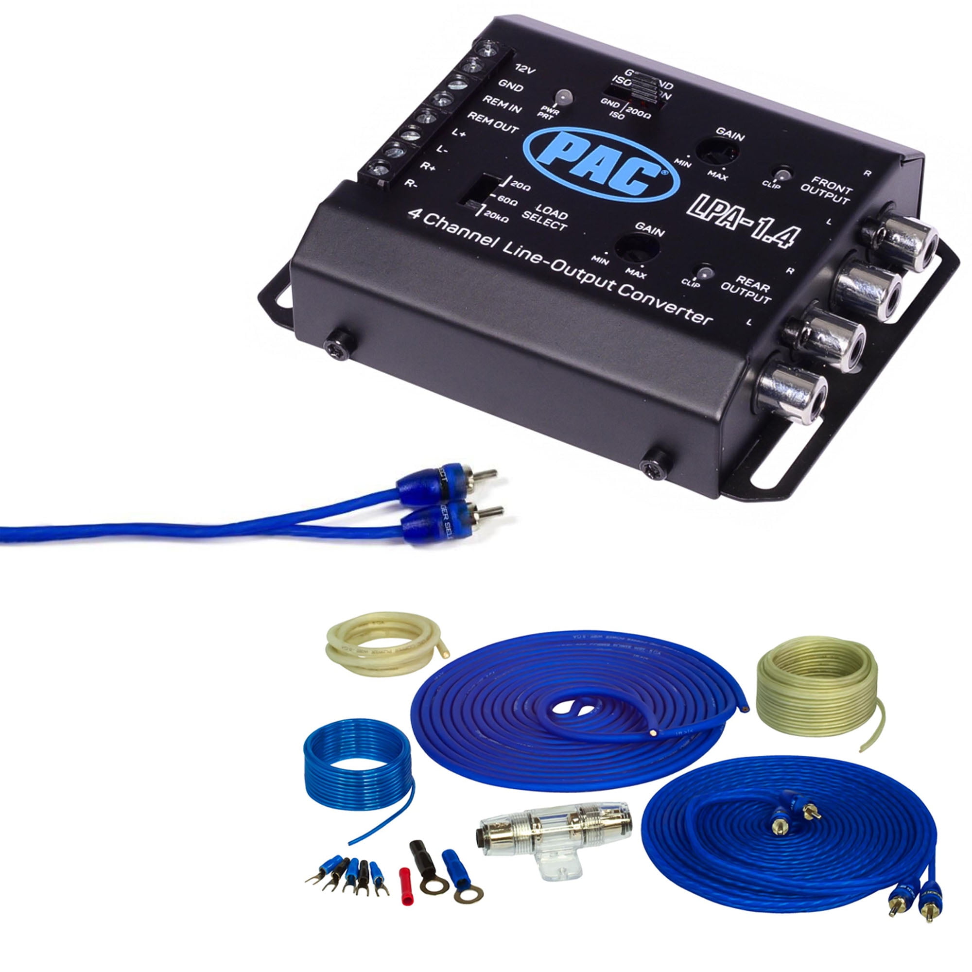 Stinger SS600XS 8 Gauge Pure Copper Wiring Kit with LPA-1.4 LOCPRO ...