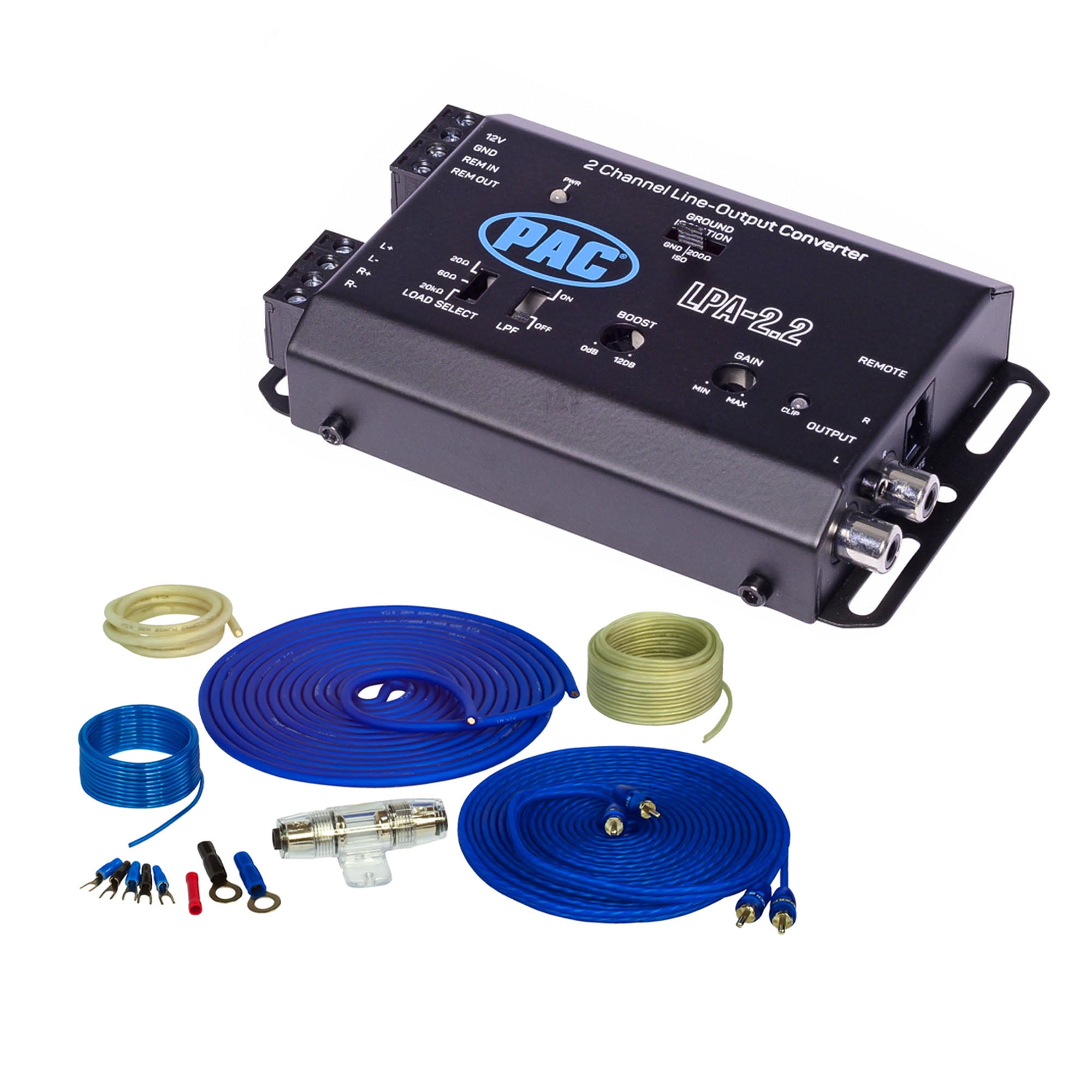 Stinger SS600XS 8 Gauge Pure Copper Wiring Kit with LPA-2.2 LOCPRO ...