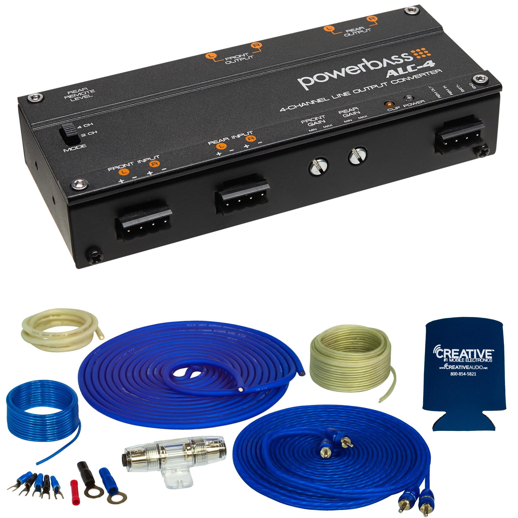 Stinger SS600XS 8GA 600W Amplifier Wiring Kit, Powerbass ALC-4 Line ...